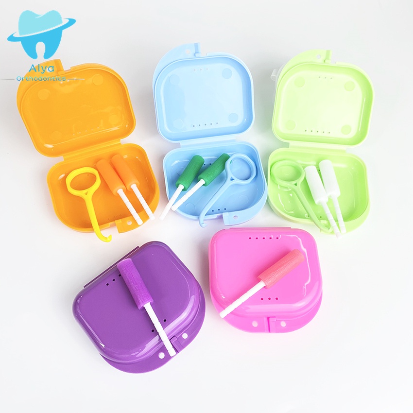 Orthodontic Aligner Kits with 1 Denture Box +1 Removal +2chewies(Random ...