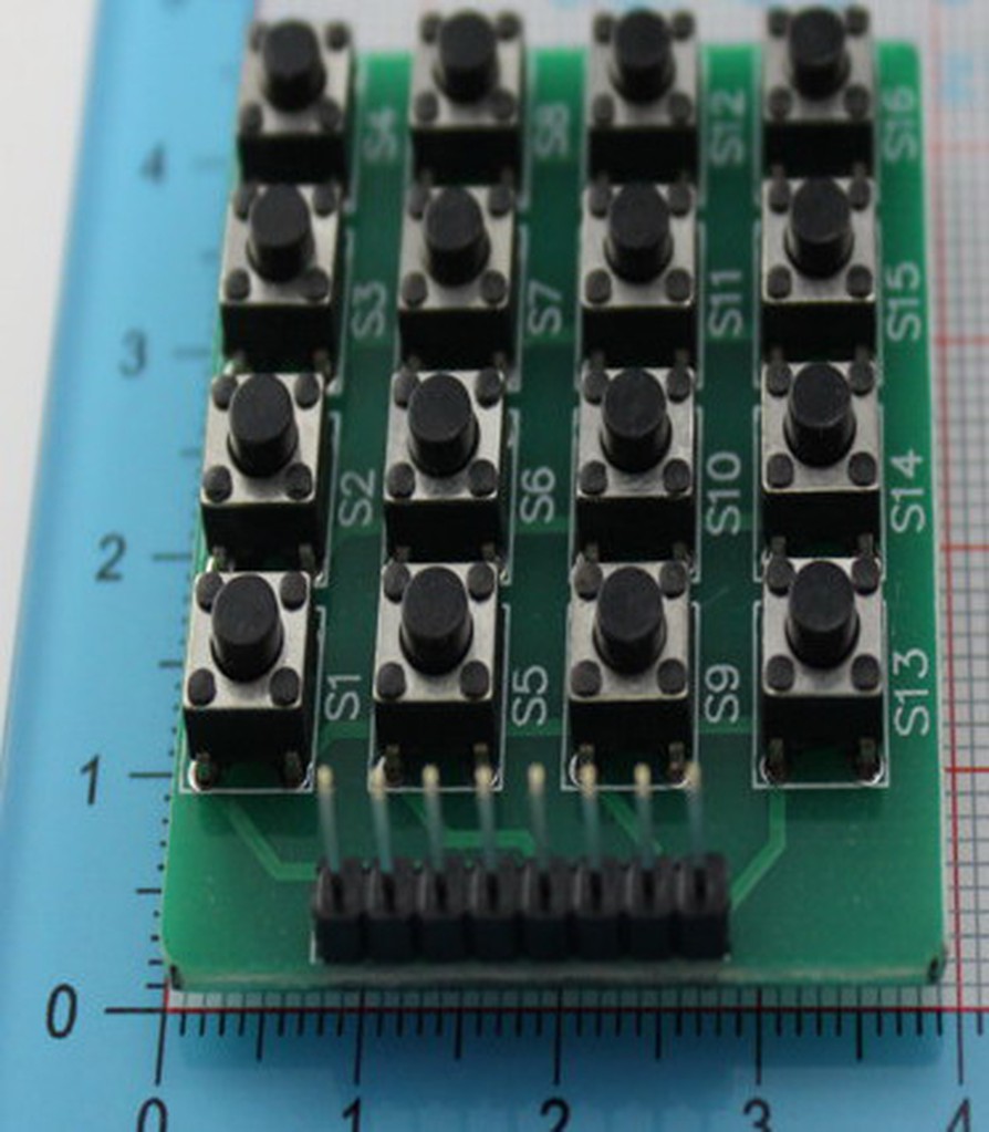 Micro Switch 4x4 Matrix Keyboard 16 Button Microcontroller External Expansion Module Shopee