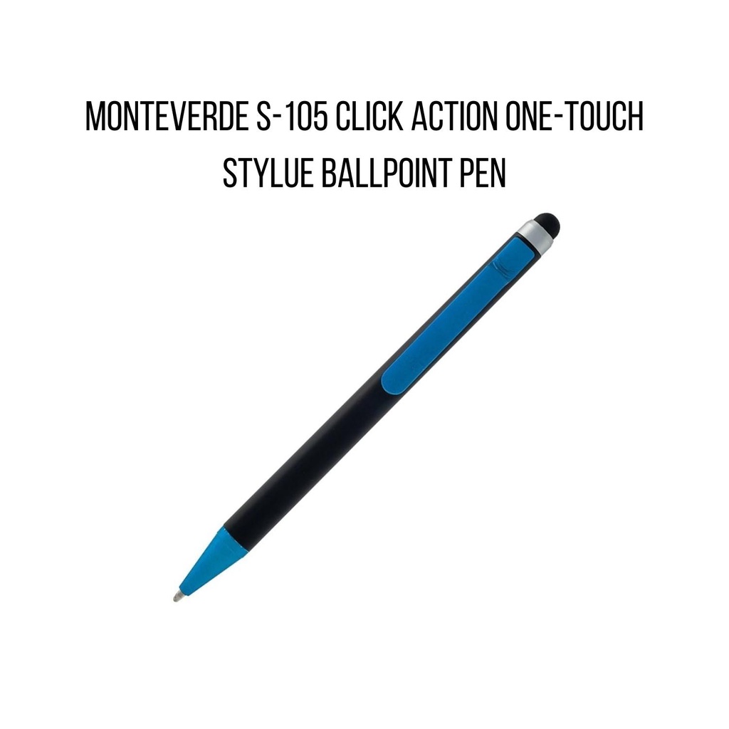 Monteverde S-105 Click Action One-Touch Stylue Ballpoint Pen Turquoise ...