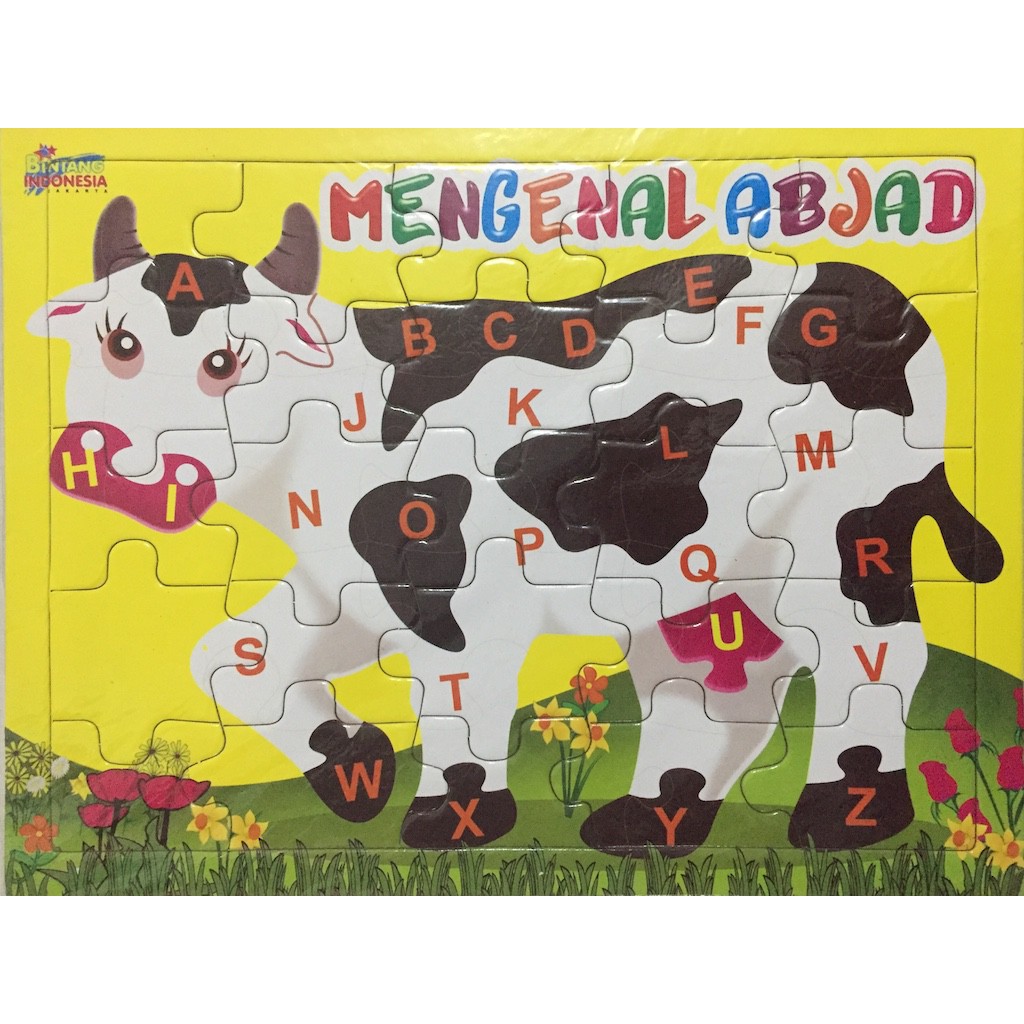 Cow Puzzle Getting to Know Alphabet - Large Size | Shopee Singapore