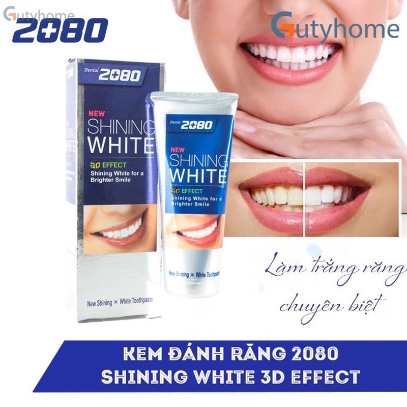 Shining WHITE 3D Korean Toothpaste 2080 (100g) | Shopee Singapore