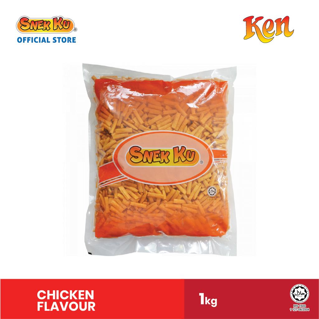 Snek Ku Ken Chicken Flavoured Snacks (1kg) | Shopee Singapore
