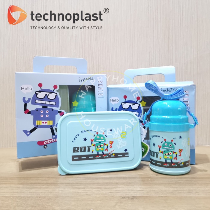 Circus ROBOT Gift Set Value Pack Package | Lunchbox & Water Bottle | Shopee Singapore