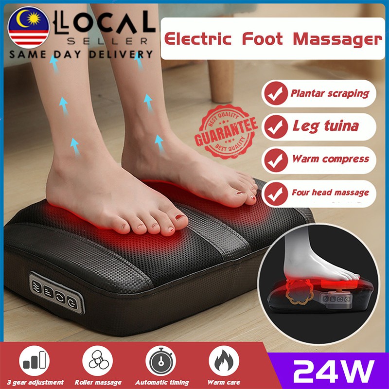 New Electric Foot Massager Shiatsu 3 Mode Kneading Foot Calf Leg Plantar Body Massager Infrared With Heating Roller Shopee Singapore