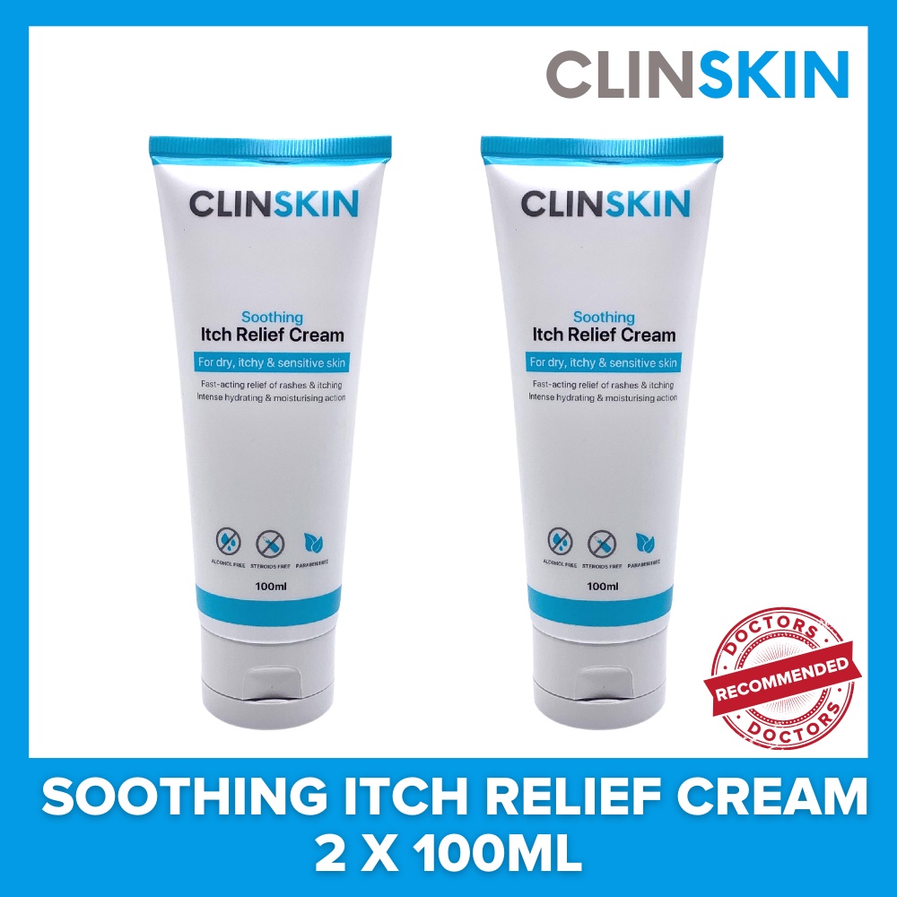 CLINSKIN Soothing Itch Relief Cream | Fast-acting itch relief hydrating ...