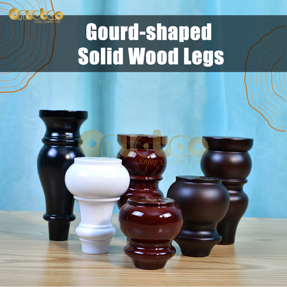 Gourd-shaped Wood Sofa Legs American Wooden Furniture Legs Eucalyptus ...