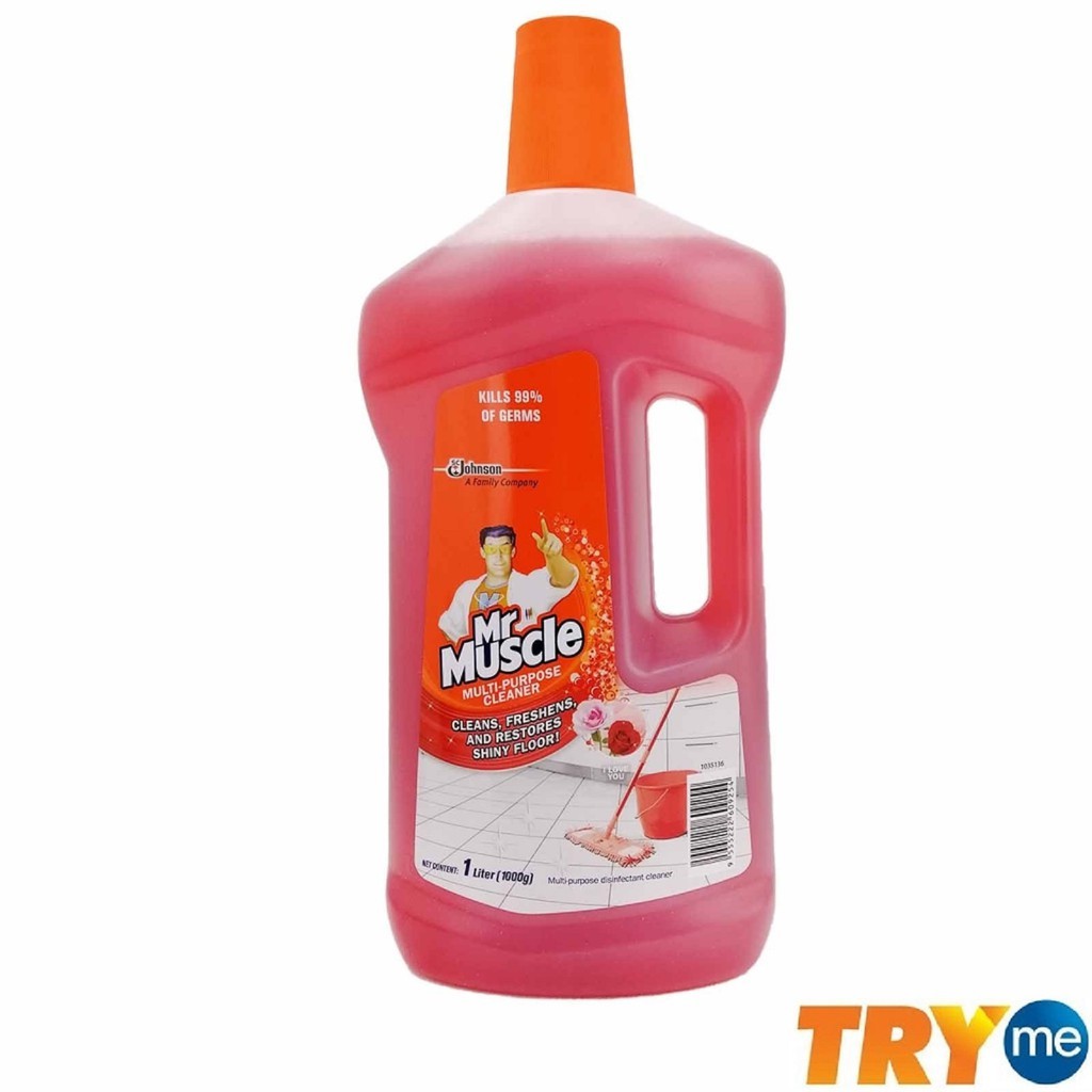 Mr Muscle Multi-Purpose Disinfectant Cleaner I Love You - 1L | Shopee ...