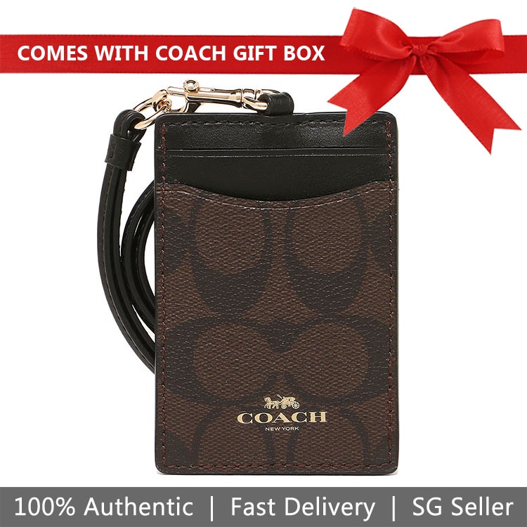Coach Lanyard In Gift Box Lanyard In Gift Box Signature Pvc Lanyard Id ...