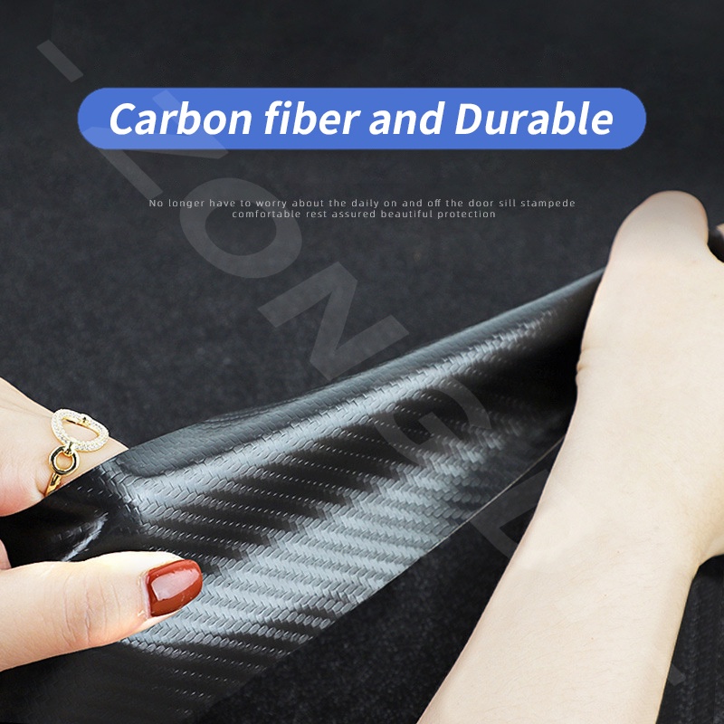 Mercedes Benz 9Pcs Car Door Stickers Carbon Fiber Sill Protection Auto ...