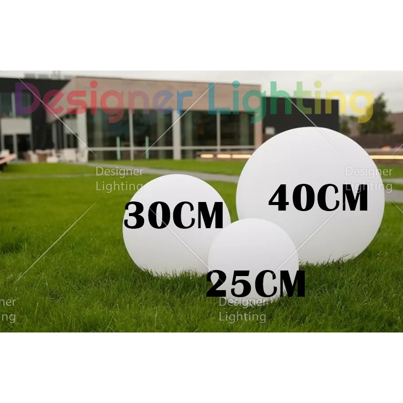 [40cm 16inch] Outdoor Globe Light Opal Globe Gate Light Weather Proof ...