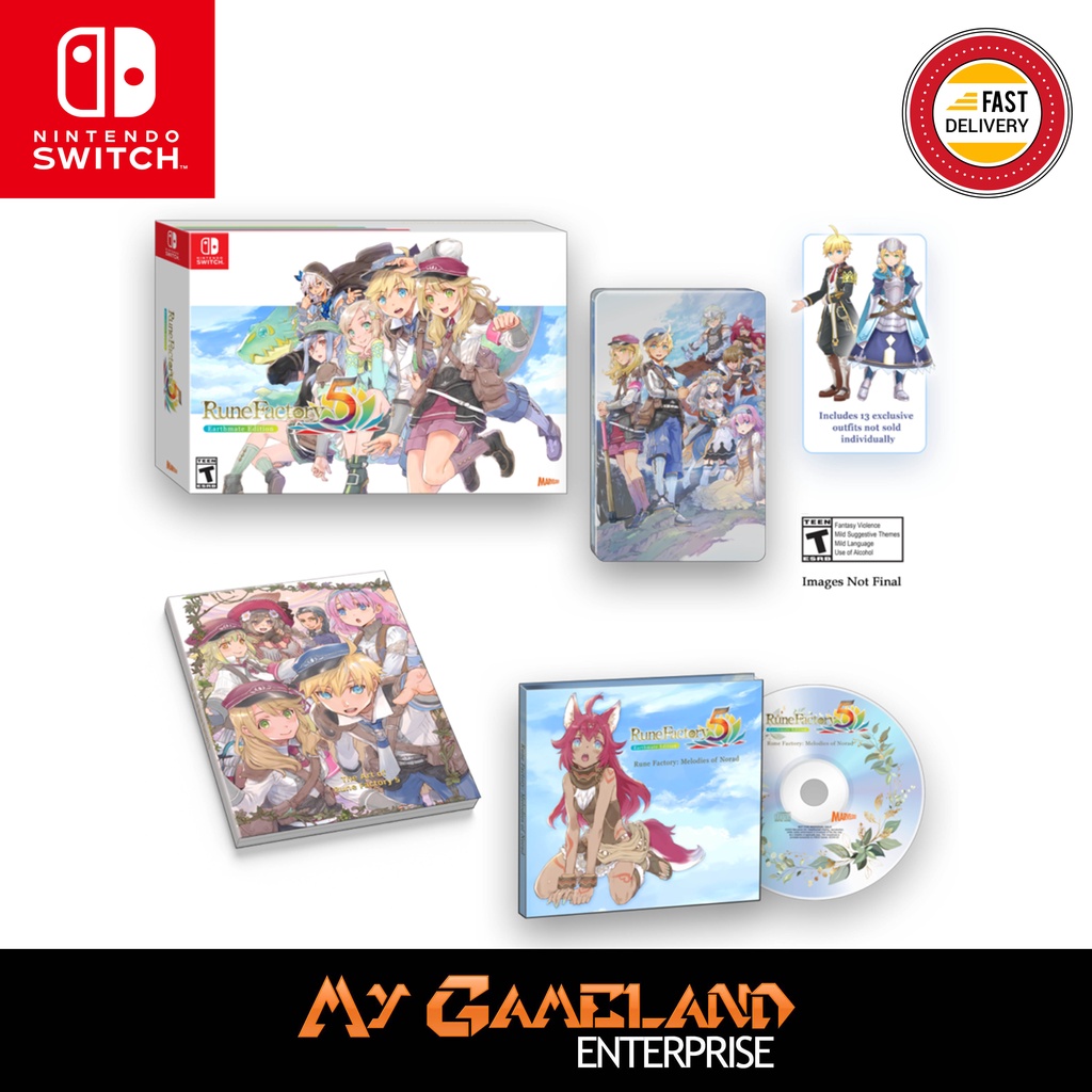 Nintendo Switch Rune Factory 5 Standard / Earthmate Edition (English ...