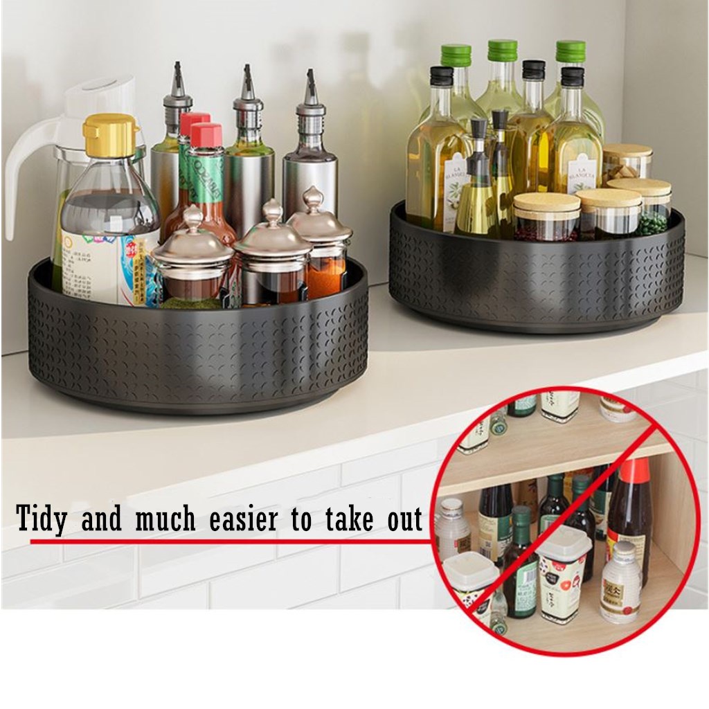 Local Kitchen 360 Rotating Tray Rack Lazy Susan Turntable For Kitchen ...