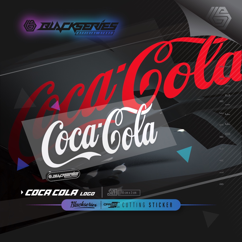Cutting Coca Cola Logo Stickers | Coca cola sticker | Motorcycle ...