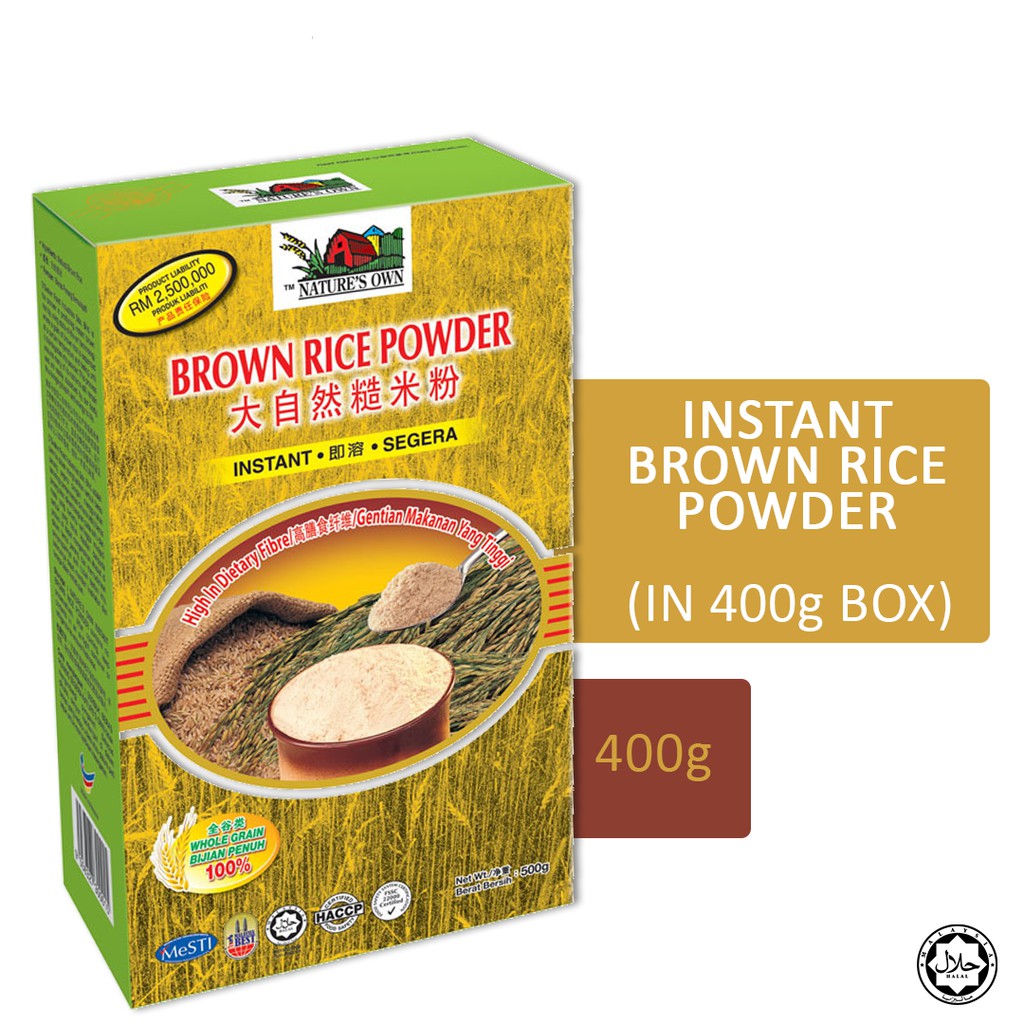 Nature’s Own Instant Brown Rice Powder - 400G | Shopee Singapore