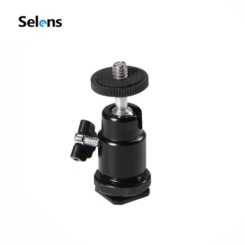 Selens 360° Swivel Mini Ball Head 1/4'' Screw DSLR Camera Tripod Slider ...