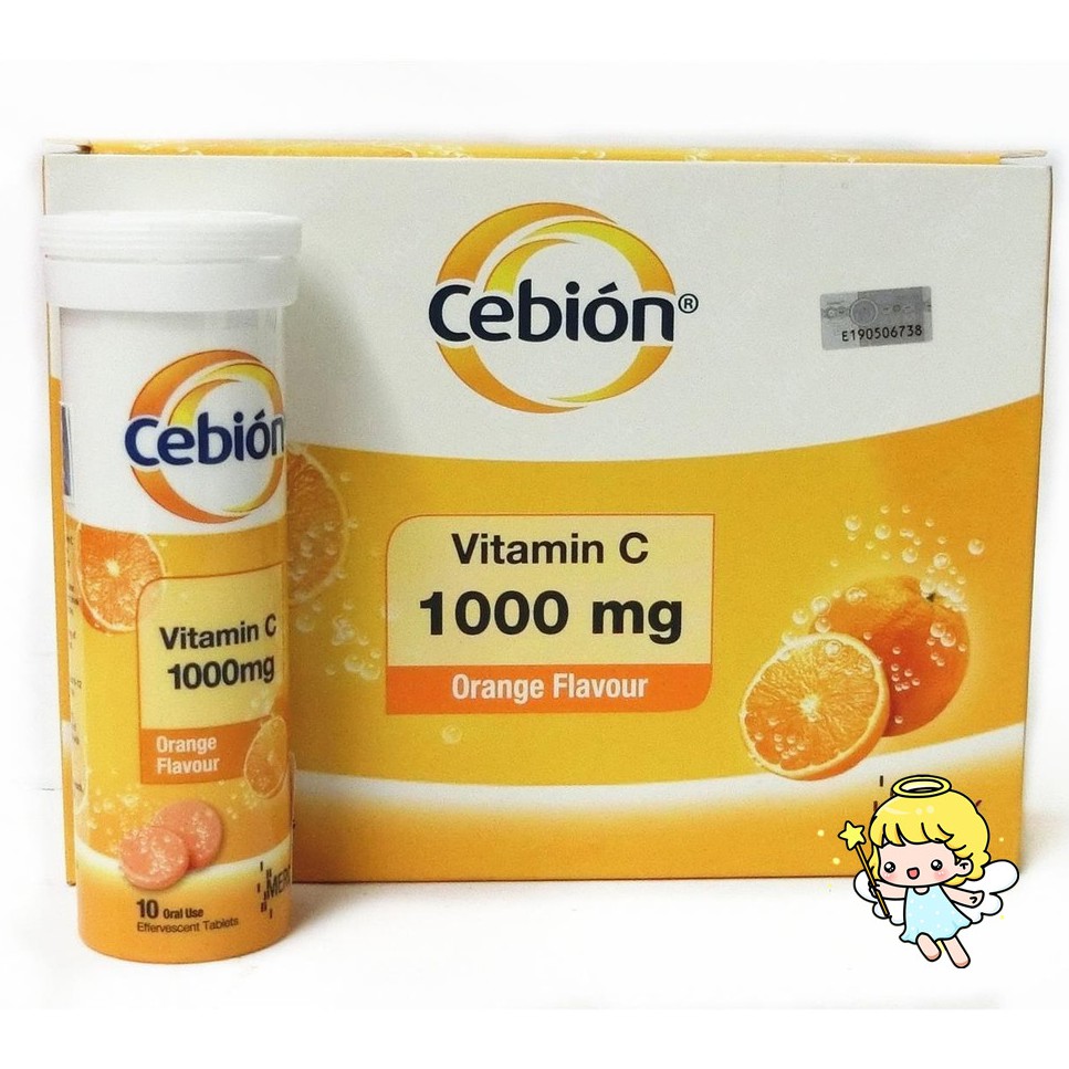 Cebion Vitamin C 1000mg Effervescent (1 Tube/1 Box 4 Tubes) | Shopee ...
