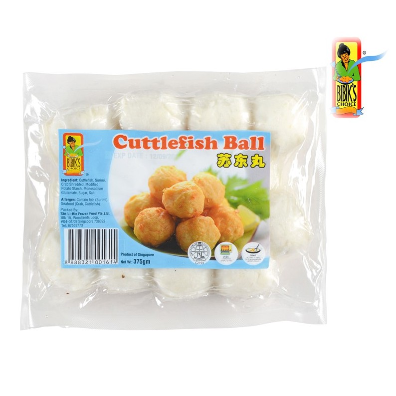 Bibik's Choice Cuttle Fish Ball 375g -Frozen | Shopee Singapore
