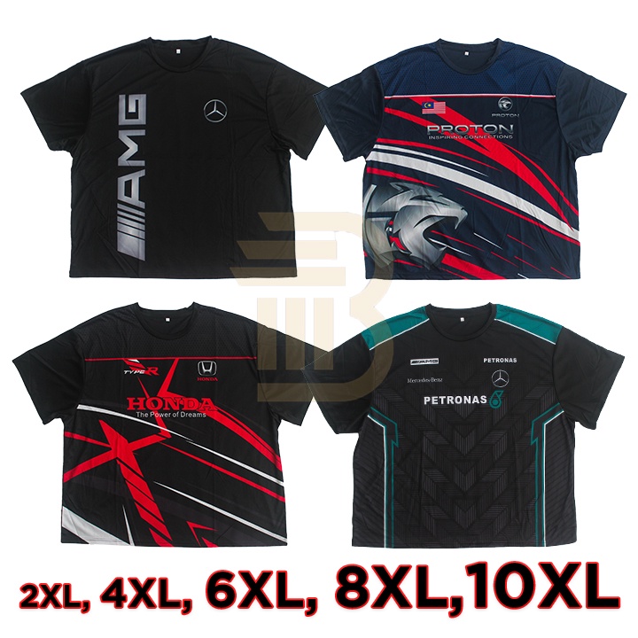 Baju Jersey Cutting Besar Kereta Sport Dewasa / Plus Size Men Jersey T ...