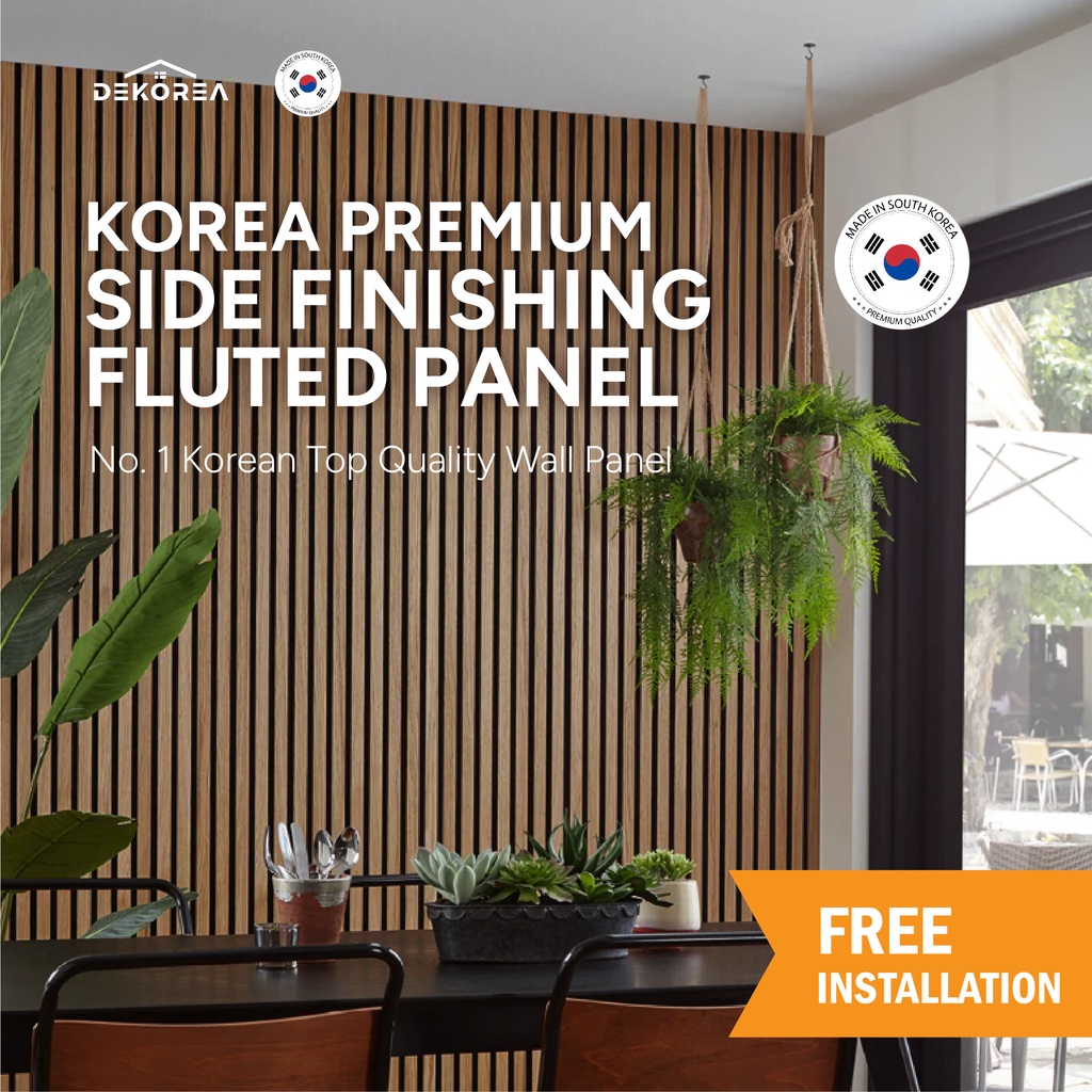Dekorea Miga Korean Louver Finishing Molding Panel Decor | Shopee Singapore