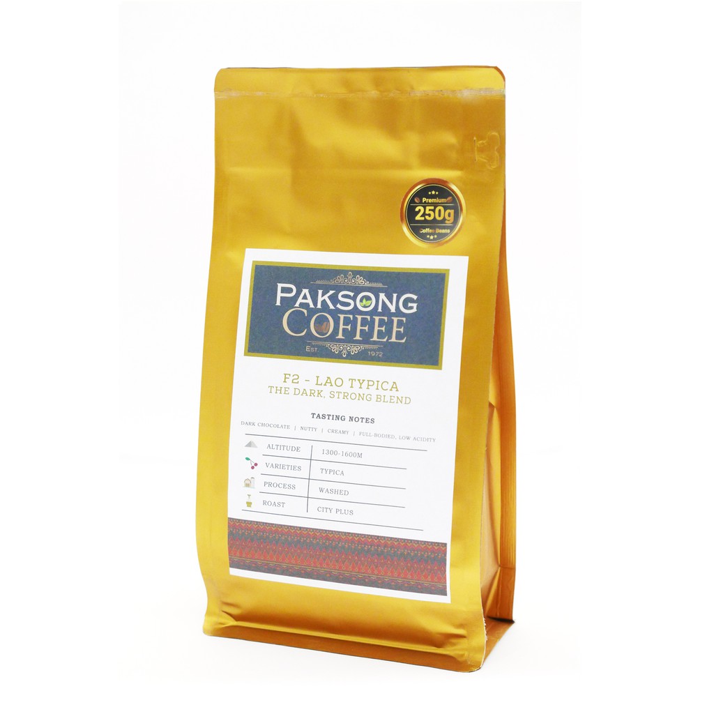 Paksong Coffee F2 - The Strong Dark Blend 250g Roasted Coffee Beans ...