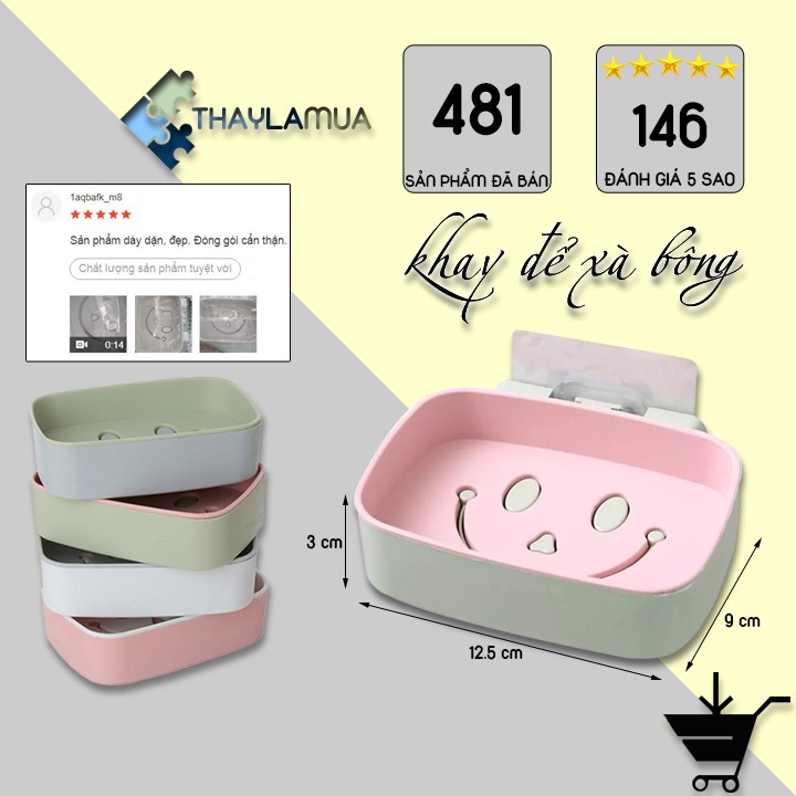 Smiley face wall-mounted bathroom soap tray/shelf - 1-layer/2-layer ...