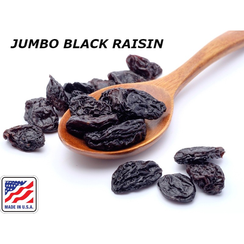 250g | 500g | 1kg JUMBO/NORMAL SIZE California Black Raisin | Kismis Hitam | Shopee Singapore