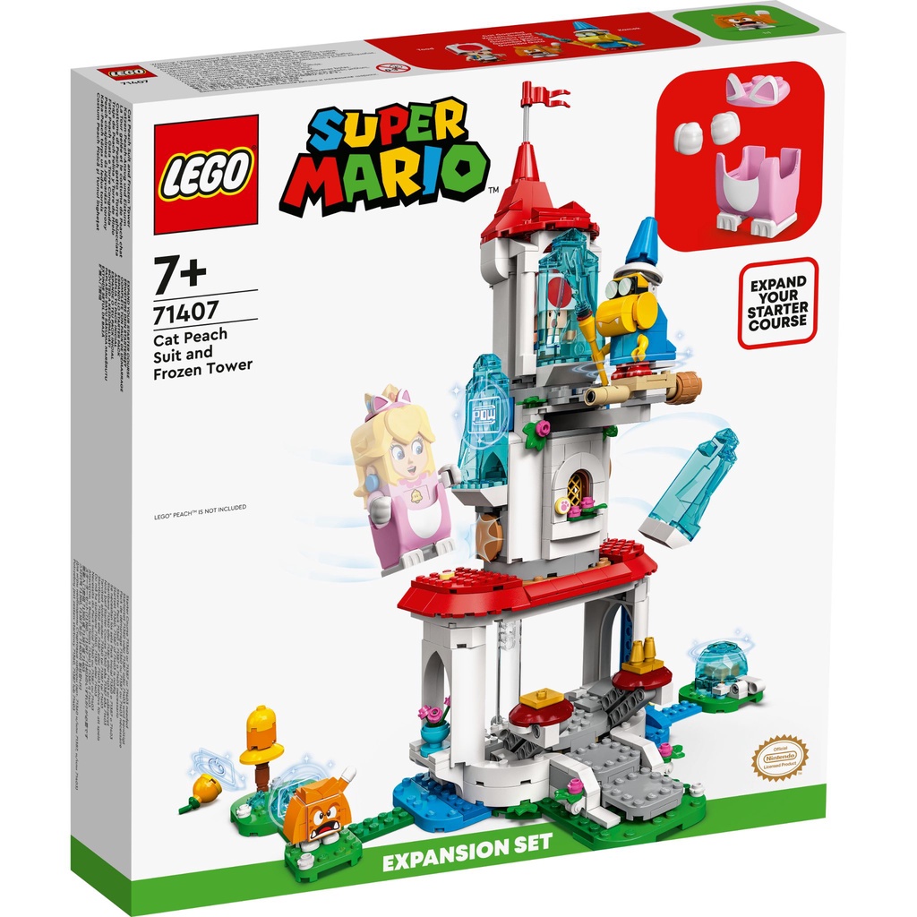 LEGO® Super Mario: Cat Peach Suit and Frozen Tower Expansion Set (71407 ...
