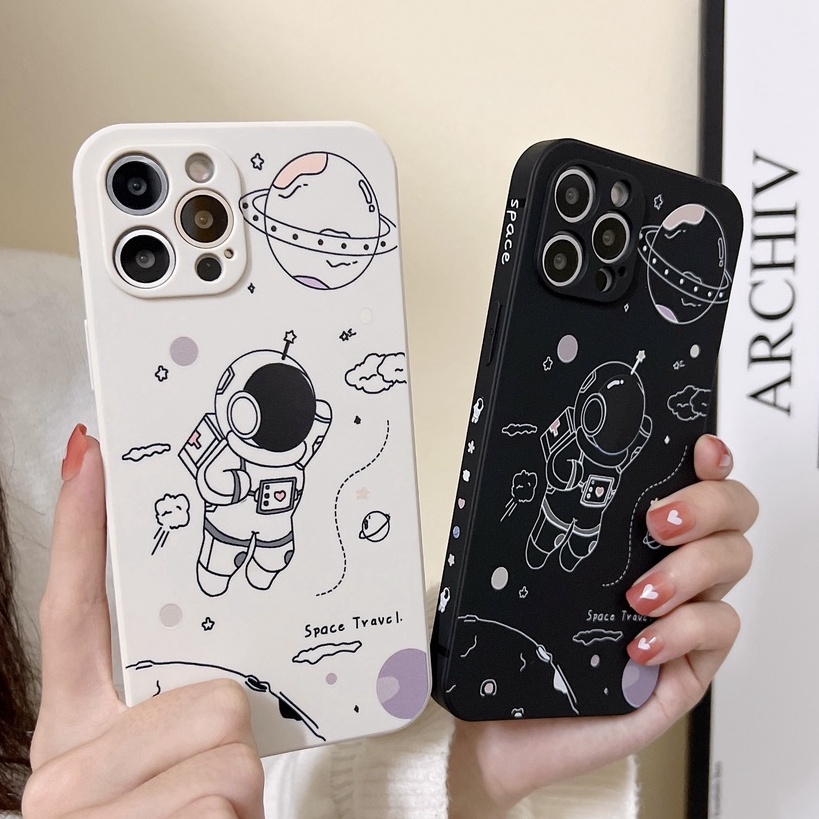 Samsung Galaxy S22 S21 S20 fe s10 plus note 10 20 ultra pro lite 5G case Astronaut Pattern Soft ...