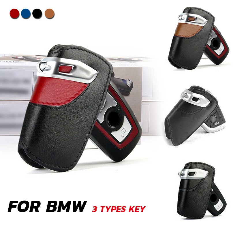 Car Leather Key Case for BMW M Performance M3 M5 G30 F48 F15 F16 F10 ...