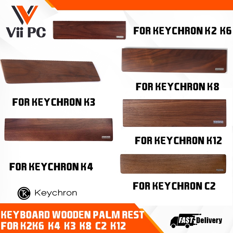 Keychron Keyboard Wooden Palm Rest (K2/K6)(K4)(K3)(K8)(C2)(K12 ...