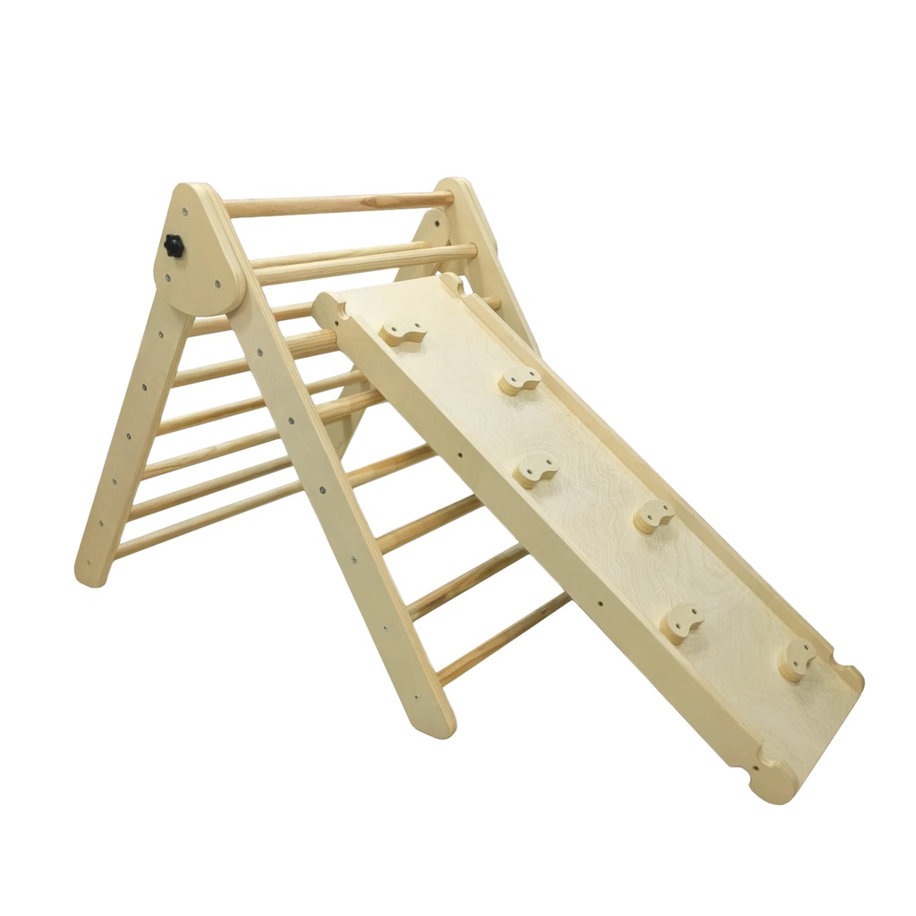 Climbing Pikler Triangle with Ramp (Foldable) | Shopee Singapore