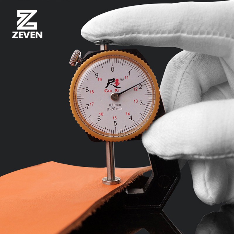 0-10mm/0.1mm dial Leather Thickness Gauge Paper Meter Tester for Hollow ...