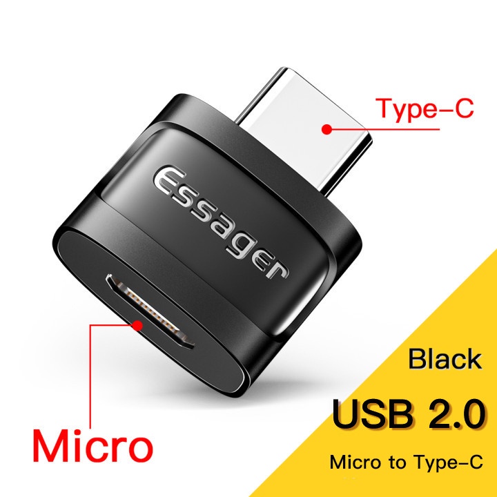 Essager USB To Type C Mirco To Type C Type C To USB OTG Converter Type ...