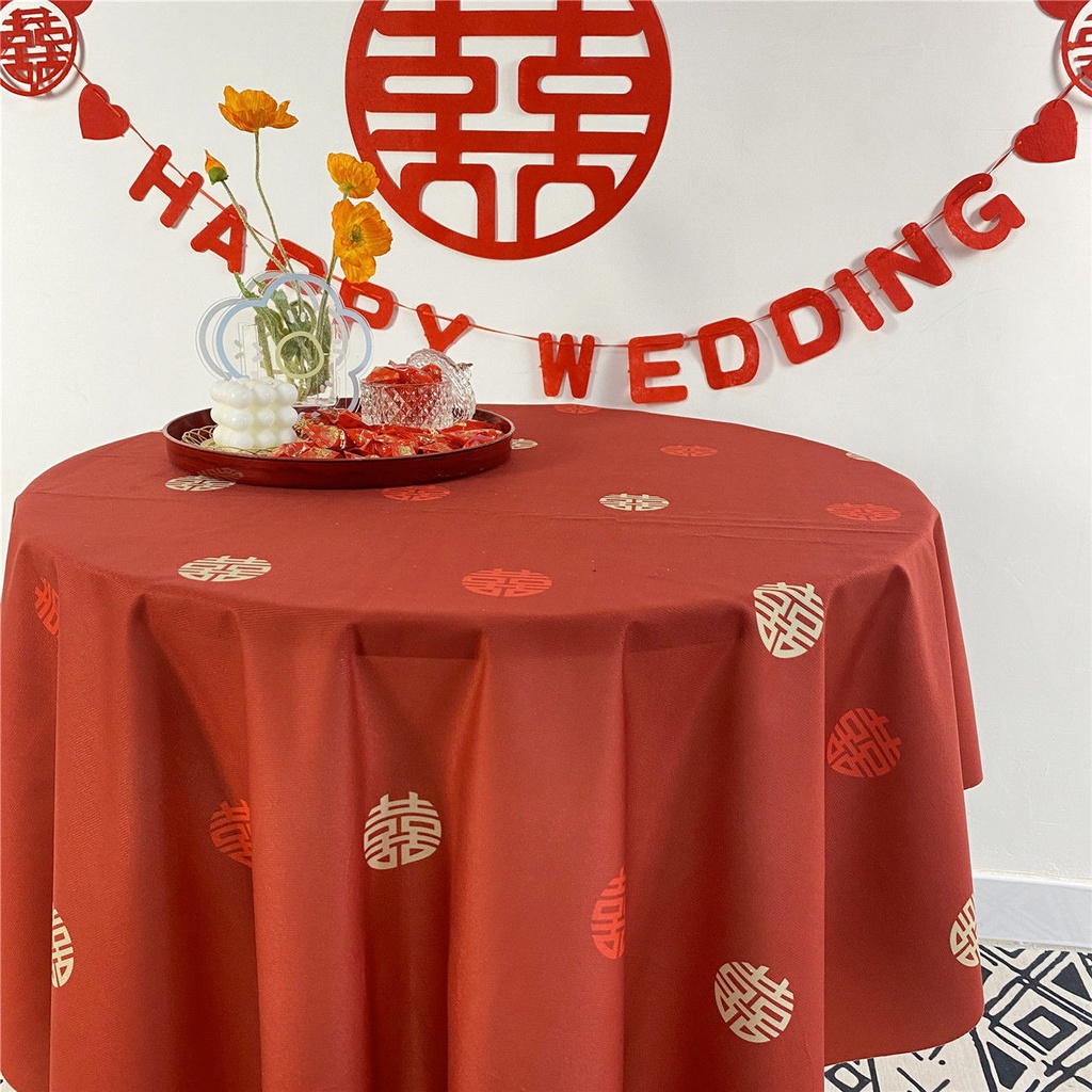 Red Wedding Ceremony Cloth Decoration Xi Decorations Hall Xi Character ...