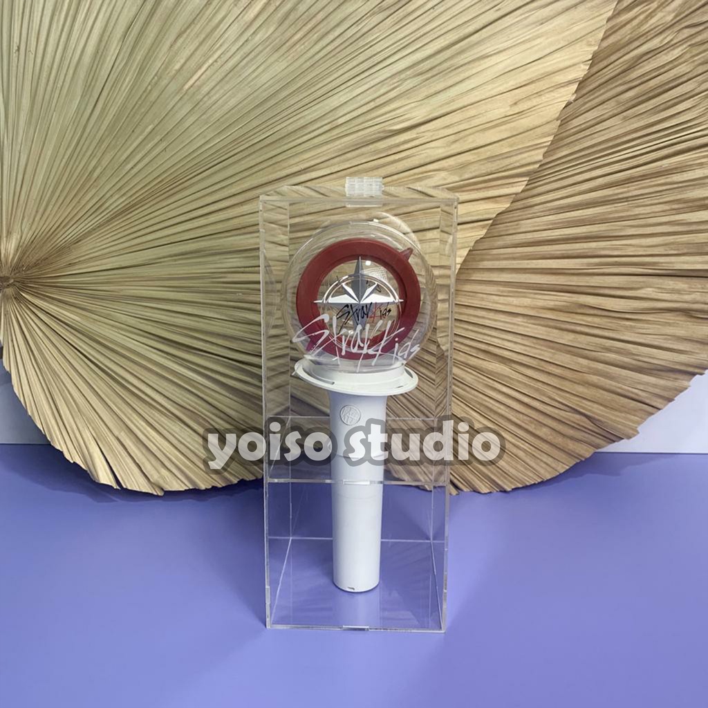 Stray Kids Lightstick Box With Engraved Logo | Acrylic Light Stick Box ...