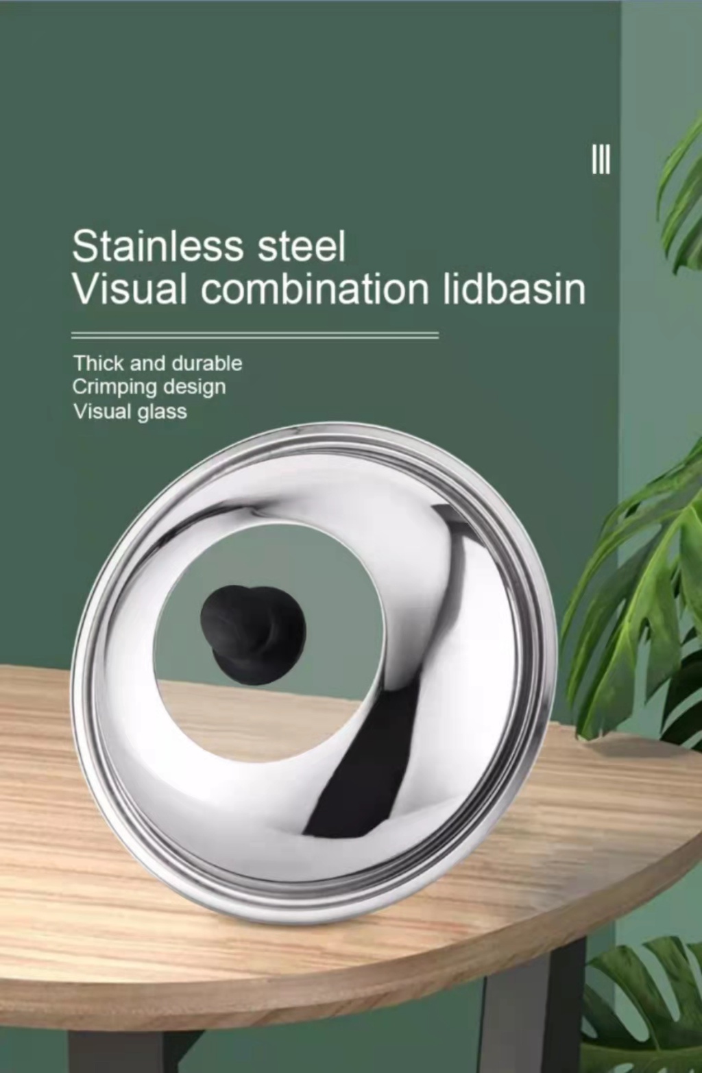 Stainless Steel Wok Cover/Wok Lid/Pan Cover/Lid/Glass Wok Cover/Penutup ...