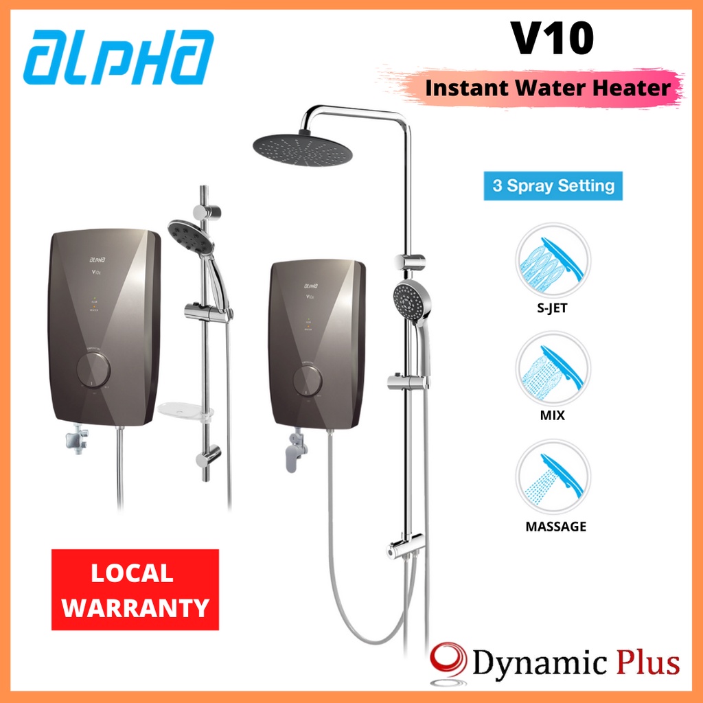 Alpha V10 / V10 Rainshower Instant Water Heater | Shopee Singapore