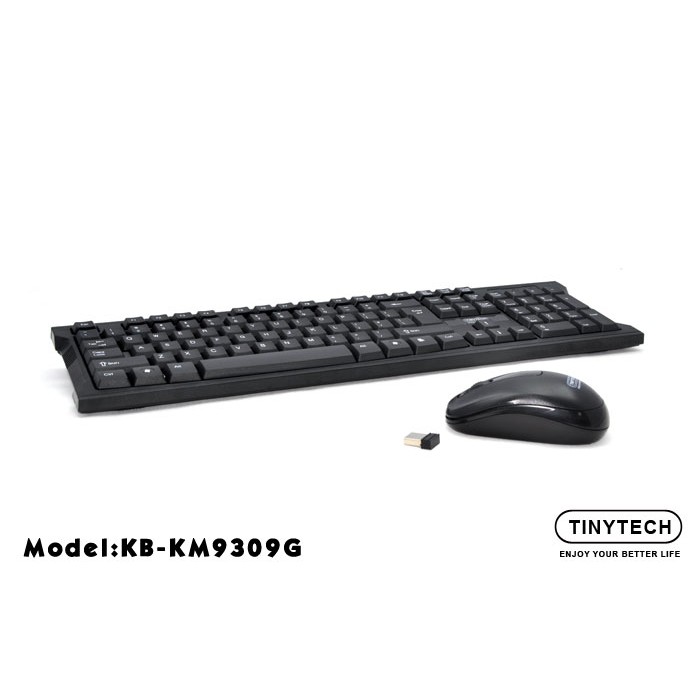 TINYTECH 2.4 GHZ WIRELESS USB KEYBOARD & MOUSE COMBO SET (KB-KM9309G ...
