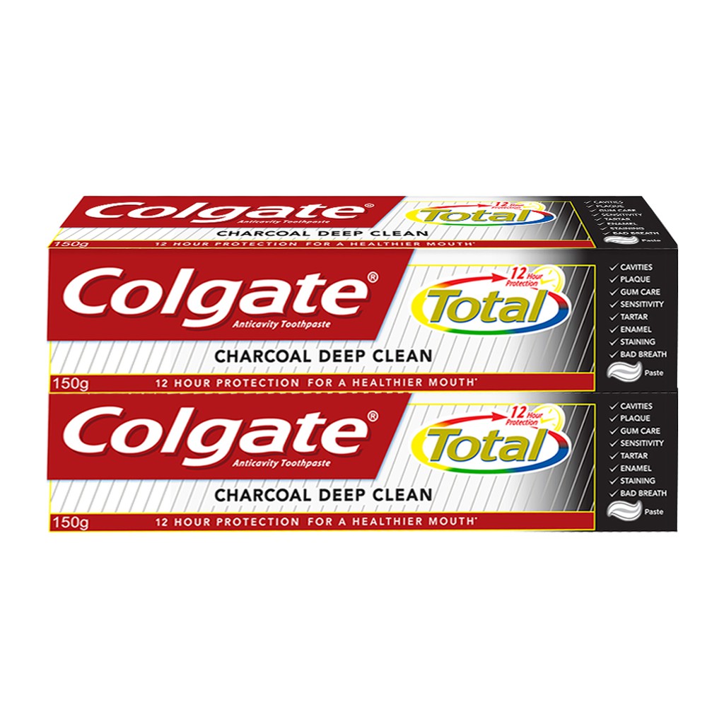 Colgate Total Charcoal Deep Clean Toothpaste (150g x 2's) | Shopee Singapore