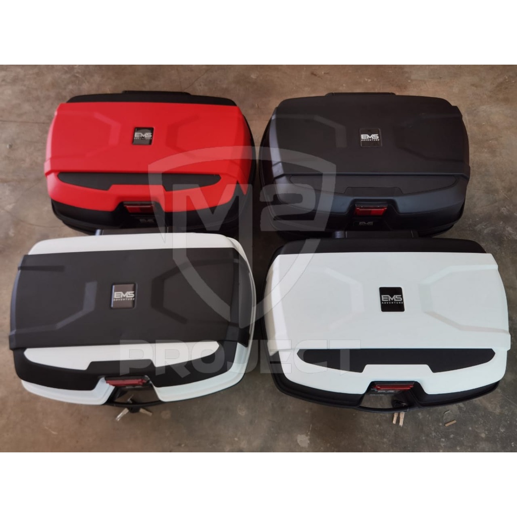 TKM0202 | EMS Top Box ABS Plastic 47L for Univesal Motorcycle | Shopee ...