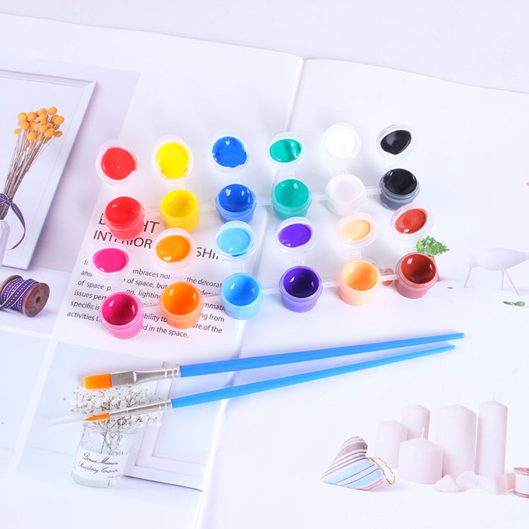 12 Colors Set Acrylic Paint 3ML | Shopee Singapore