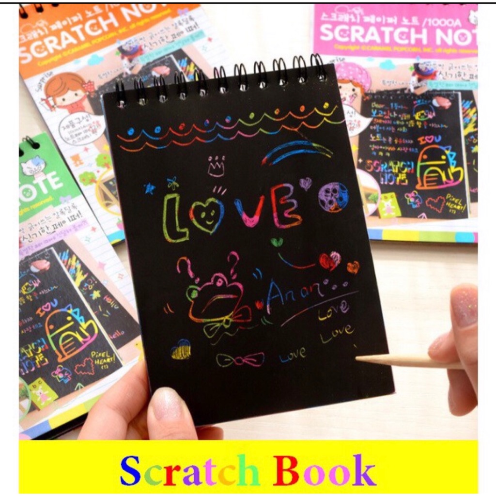 [SG SELLER] Kids Birthday Party Goodie Bag Scratch Note Book Childrens ...