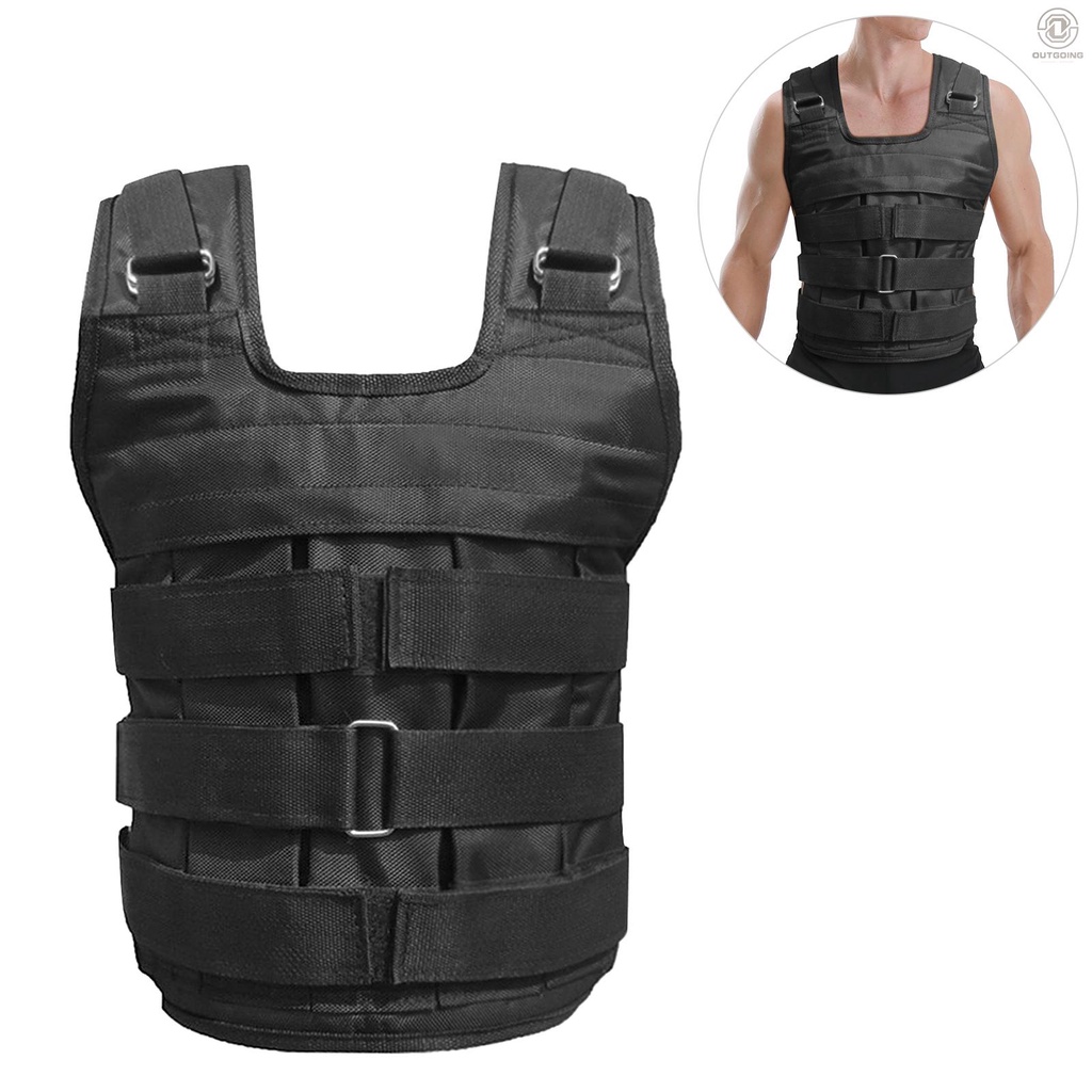 OUGO Max Loading 50kg Adjustable Weighted Vest Weight Jacket Oxford ...
