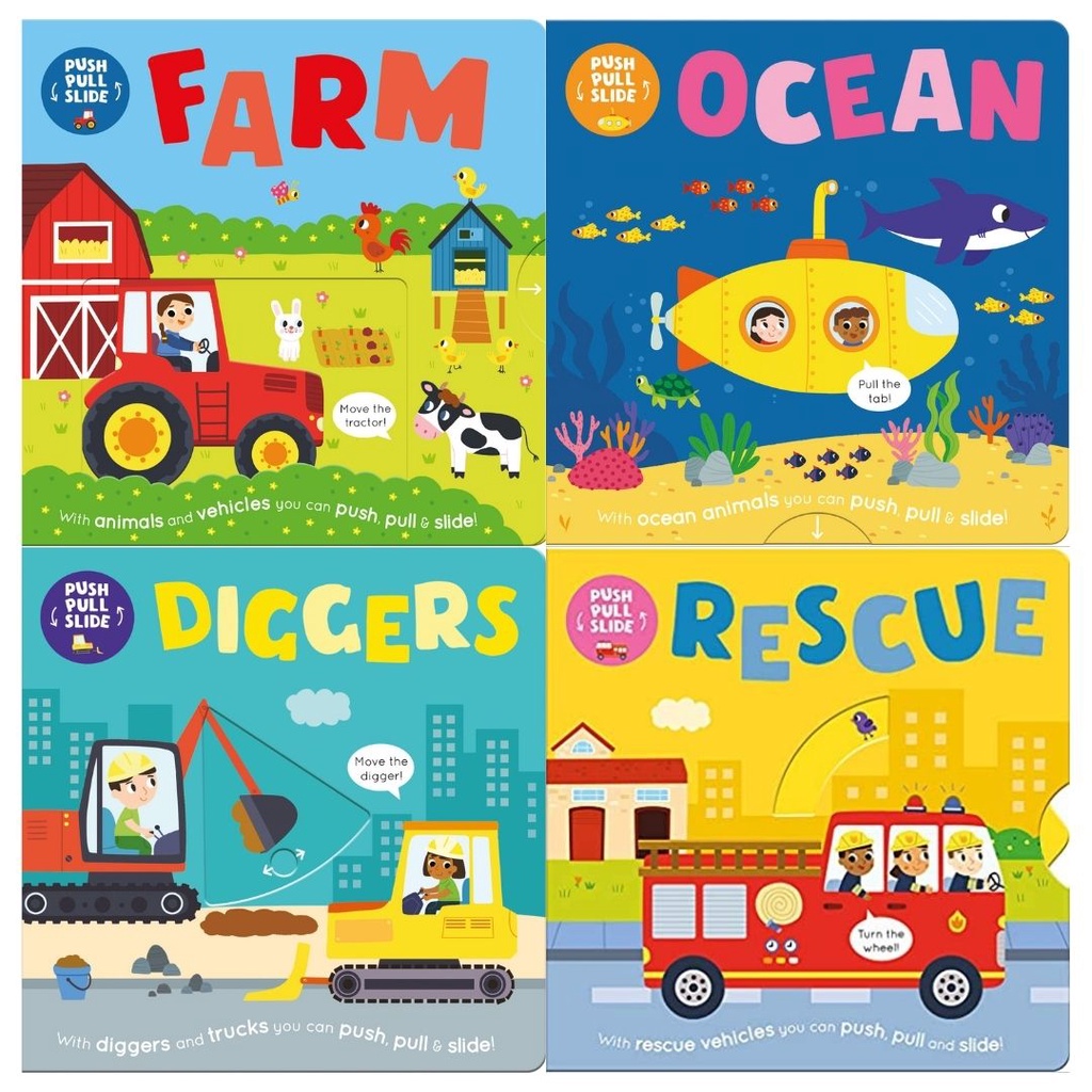 Push Pull Slide : Diggers/Ocean/Farm/Rescue (Imaginethat) | Shopee ...