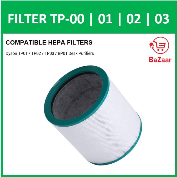 Compatible EVO Filter For Dyson Pure Cool Purifying Fans TP00 TP01 TP02 ...