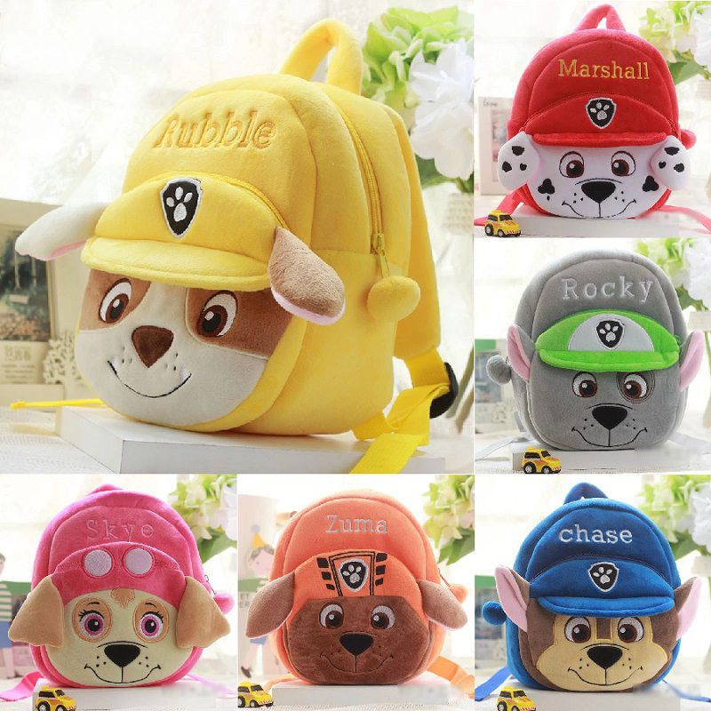 Paw Patrol Plush Backpack Kids Children Soft Stuffed Schoolbag ...