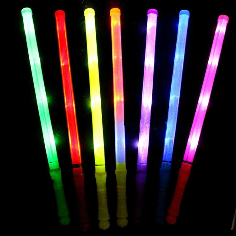 14inch Multicolor Light-Up Blinking Rave Sticks LED Flashing Strobe ...