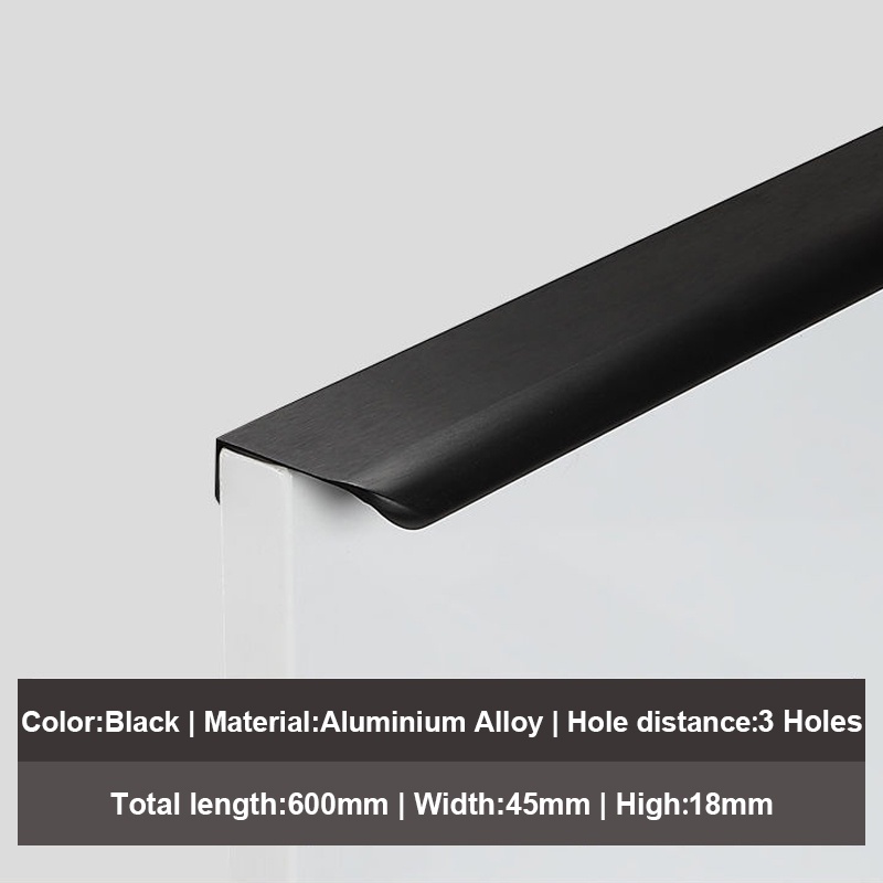 Rose gold recessed Drawer Handle Fashion Cabinet Handle Aluminum alloy ...