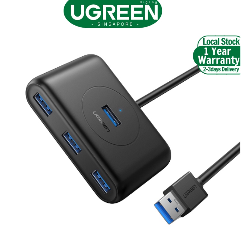 UGREEN 4 Port USB3.0 Hub High speed USB HUB | Shopee Singapore
