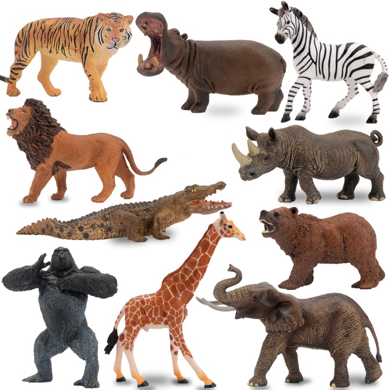 Simulation Animal Model For Kids Wildlife World Toys Elephants ...